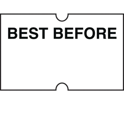 "Best Before" Labels for 1-Line Label Gun